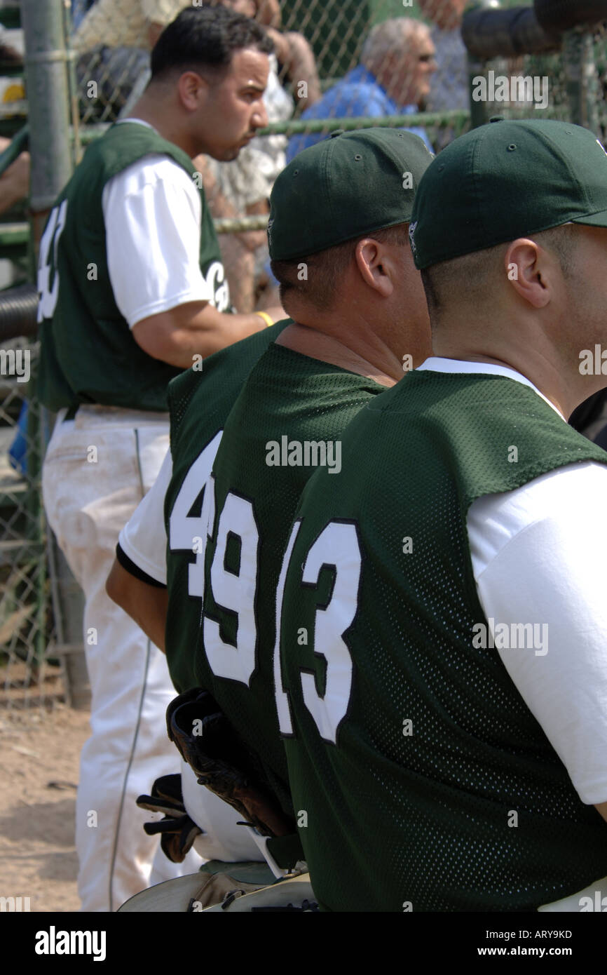 Numbers on the back of Major league Gremlins Softball Team players ...