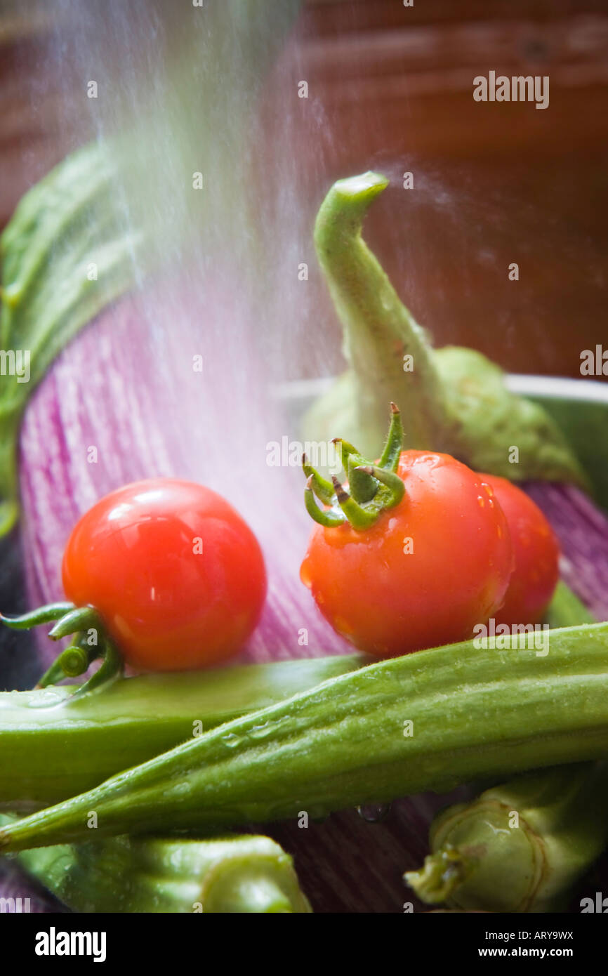 Aubergine okra eggplant hi-res stock photography and images - Alamy