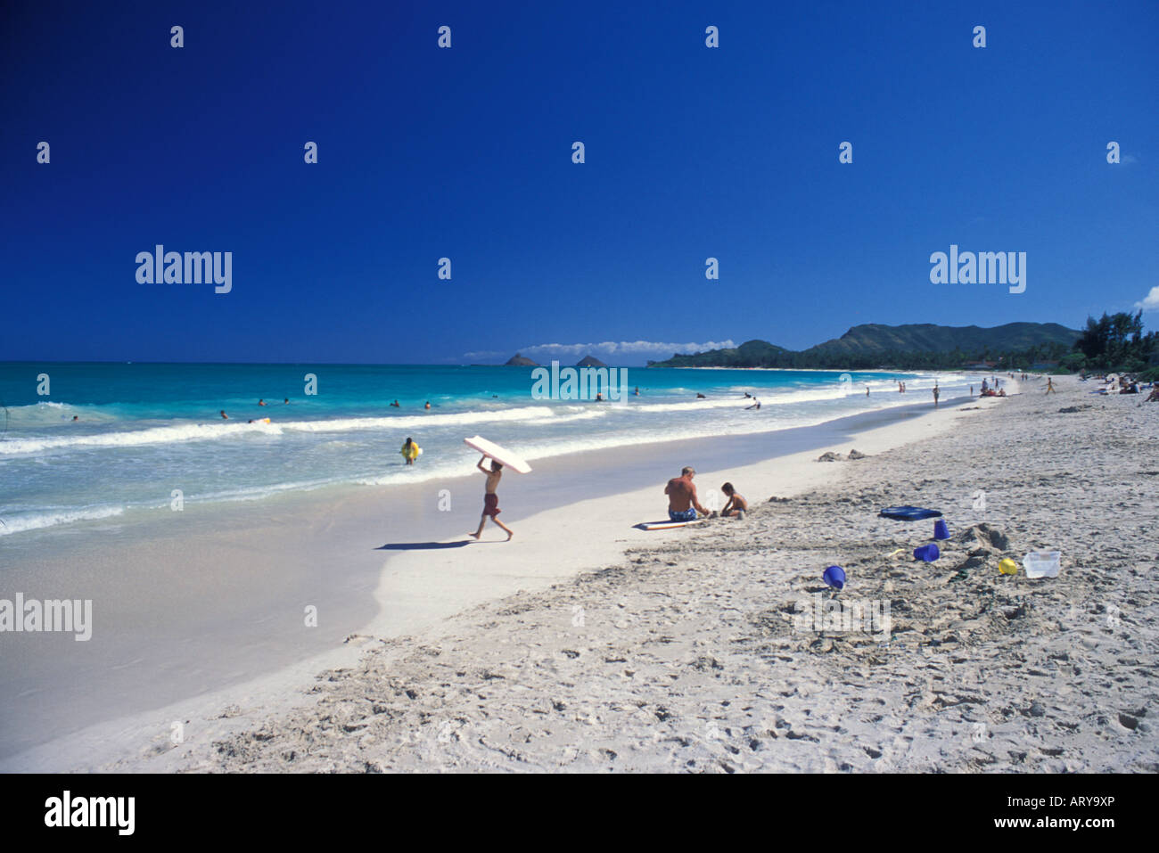 Kapalama Beach Park in Kailua offers beautiful white sands and warm ...