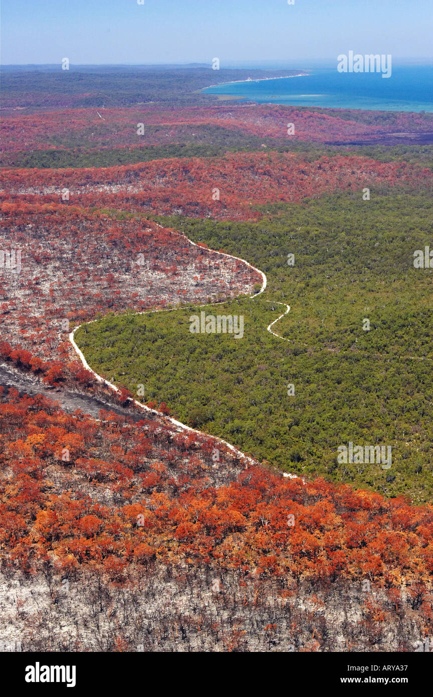 Results of Bush Fire K'gari / Fraser Island Queensland Australia aerial ...