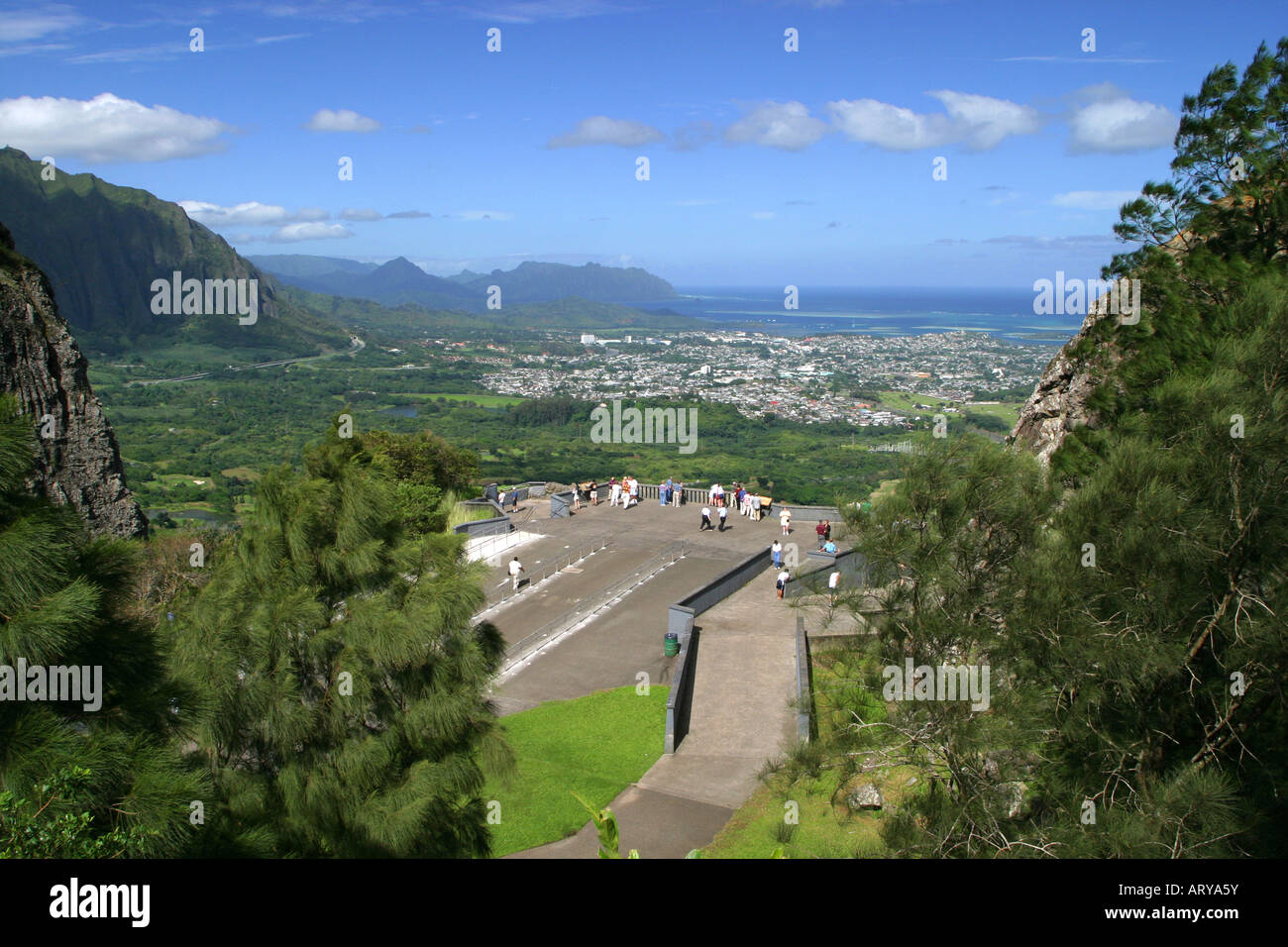 Pali lookout panorama hi-res stock photography and images - Alamy