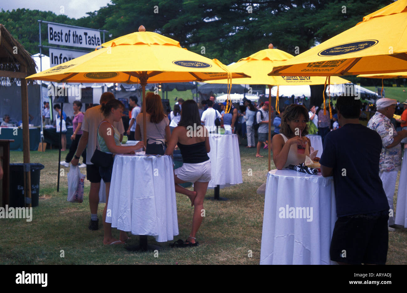 Food, fun and entertainment at the "taste of Honolulu festival Stock ...