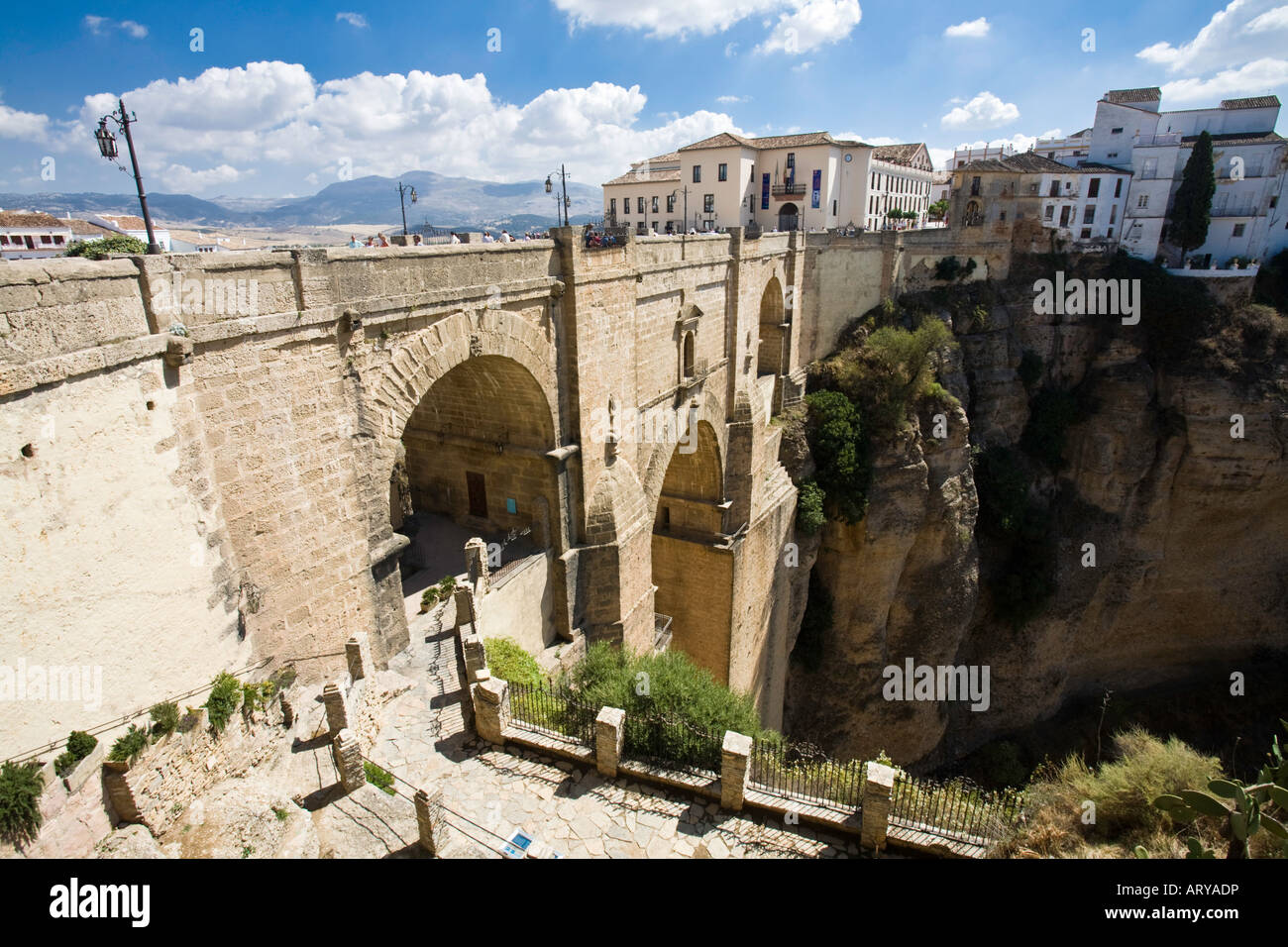 Puente Nuevo new bridge Ronda Malaga Andalucia Spain Stock Photo - Alamy