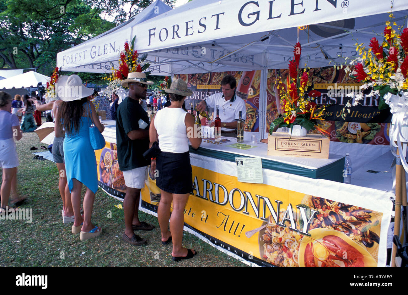Food, fun and entertainment at the "taste of Honolulu festival Stock ...