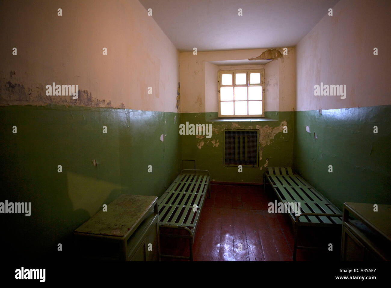 Prison cell at the Museum of Genocide Victims in Vilnius Lithuania ...