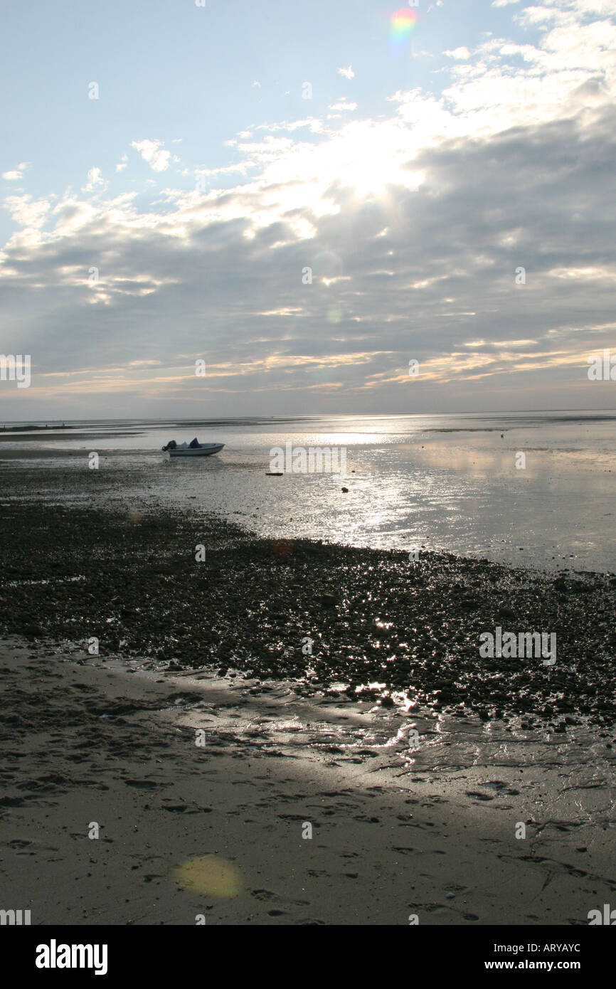Brewster flats at sunset, Brewster, Massachusetts, Cape Cod, USA Stock ...