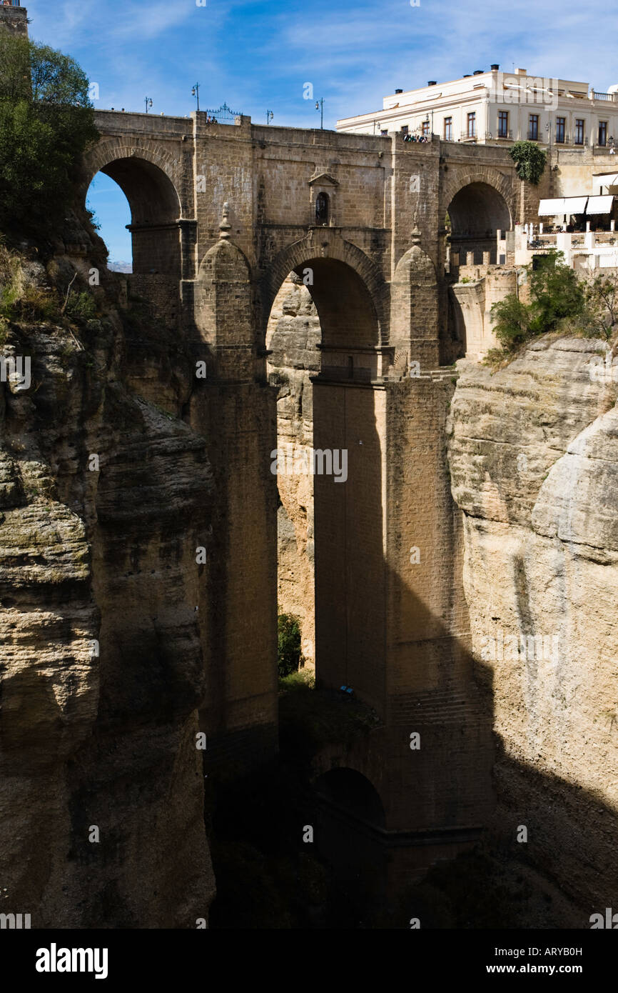 Puente Nuevo new bridge Ronda Malaga Andalucia Spain Stock Photo - Alamy