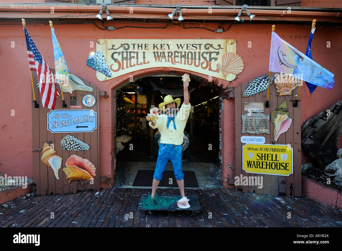 Shell Warehouse Key West Florida Stock Photo - Alamy