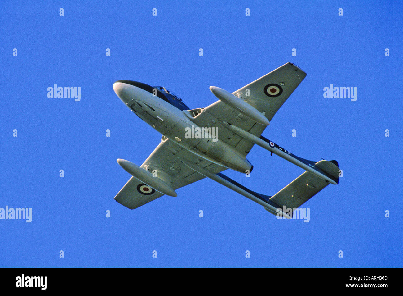 The de Havilland Vampire fighter Stock Photo - Alamy
