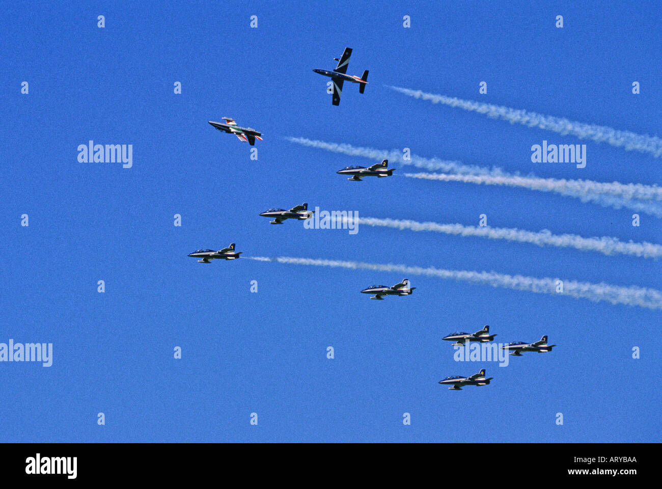 Italian aerobatic air team hi-res stock photography and images - Alamy