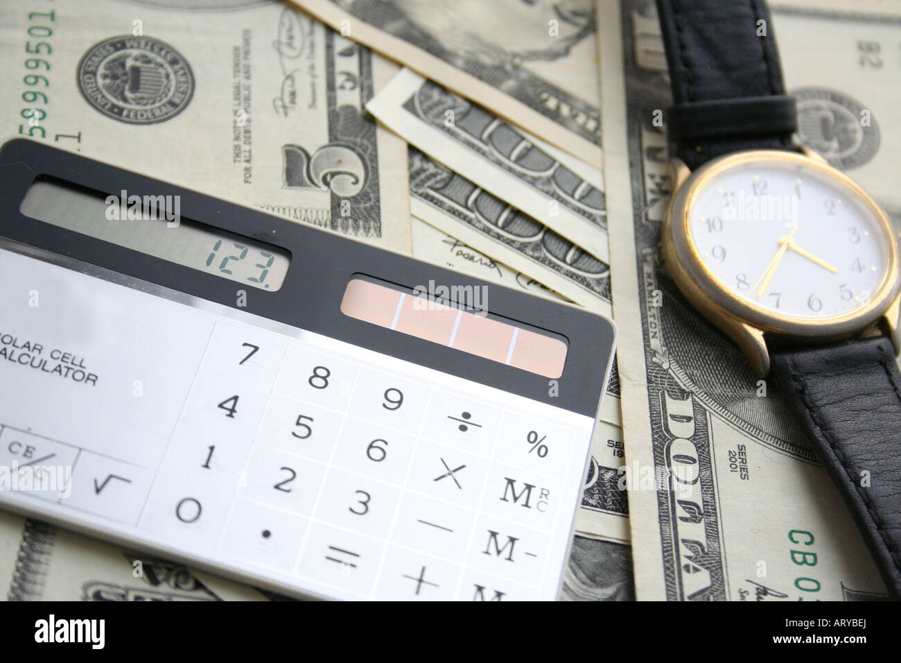 Business gadgets. Time is money Stock Photo - Alamy