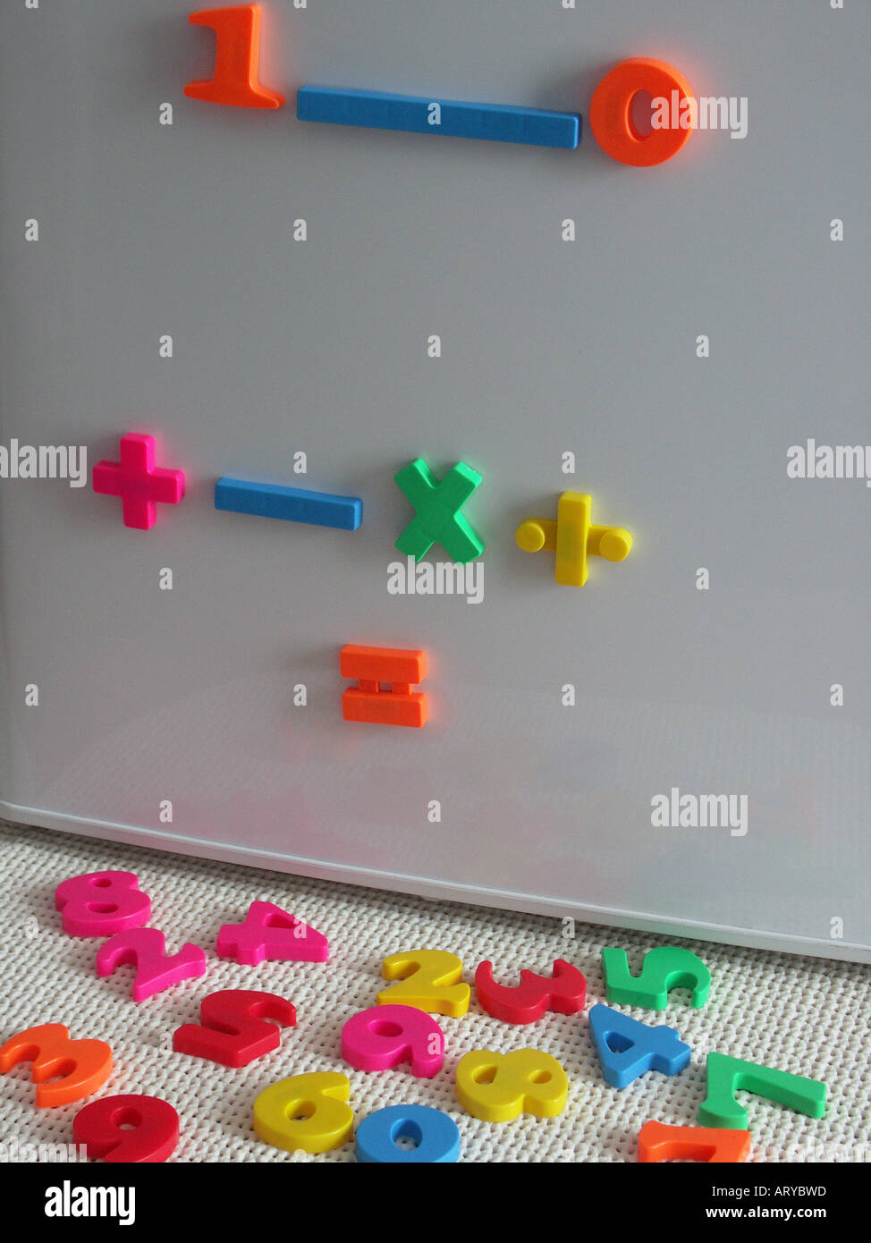 Colorful numbers maths symbols hi-res stock photography and images - Alamy