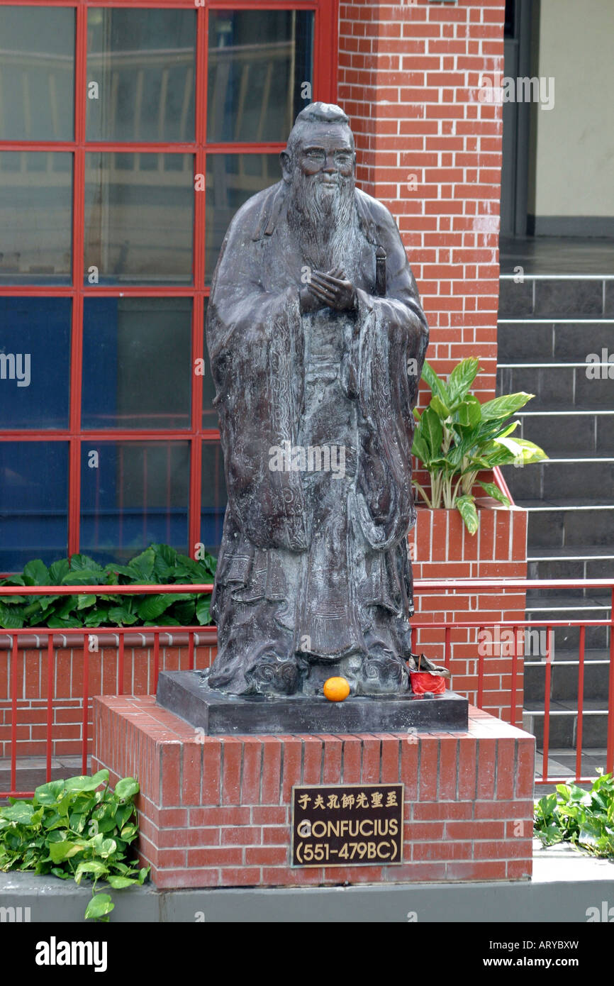 Confucius Statue Chinatown
