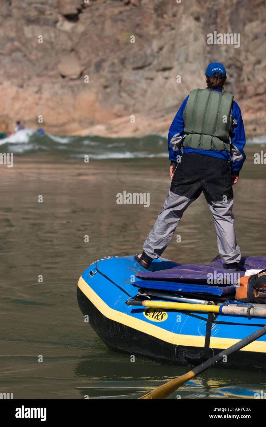 Raft in Granite Rapid Grand Canyon National Park MR Stock Photo - Alamy