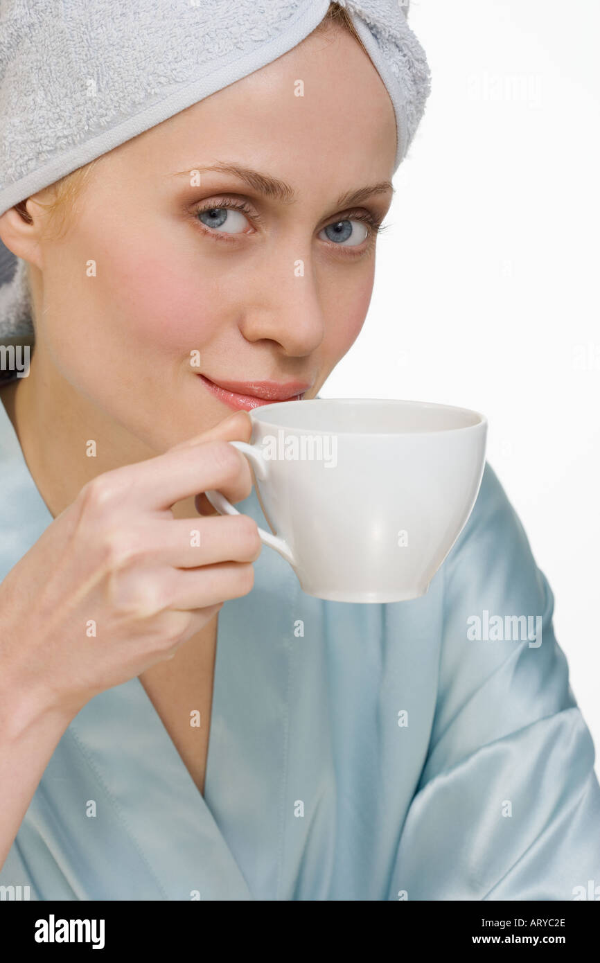 Woman bathing in coffee cup hi-res stock photography and images - Alamy