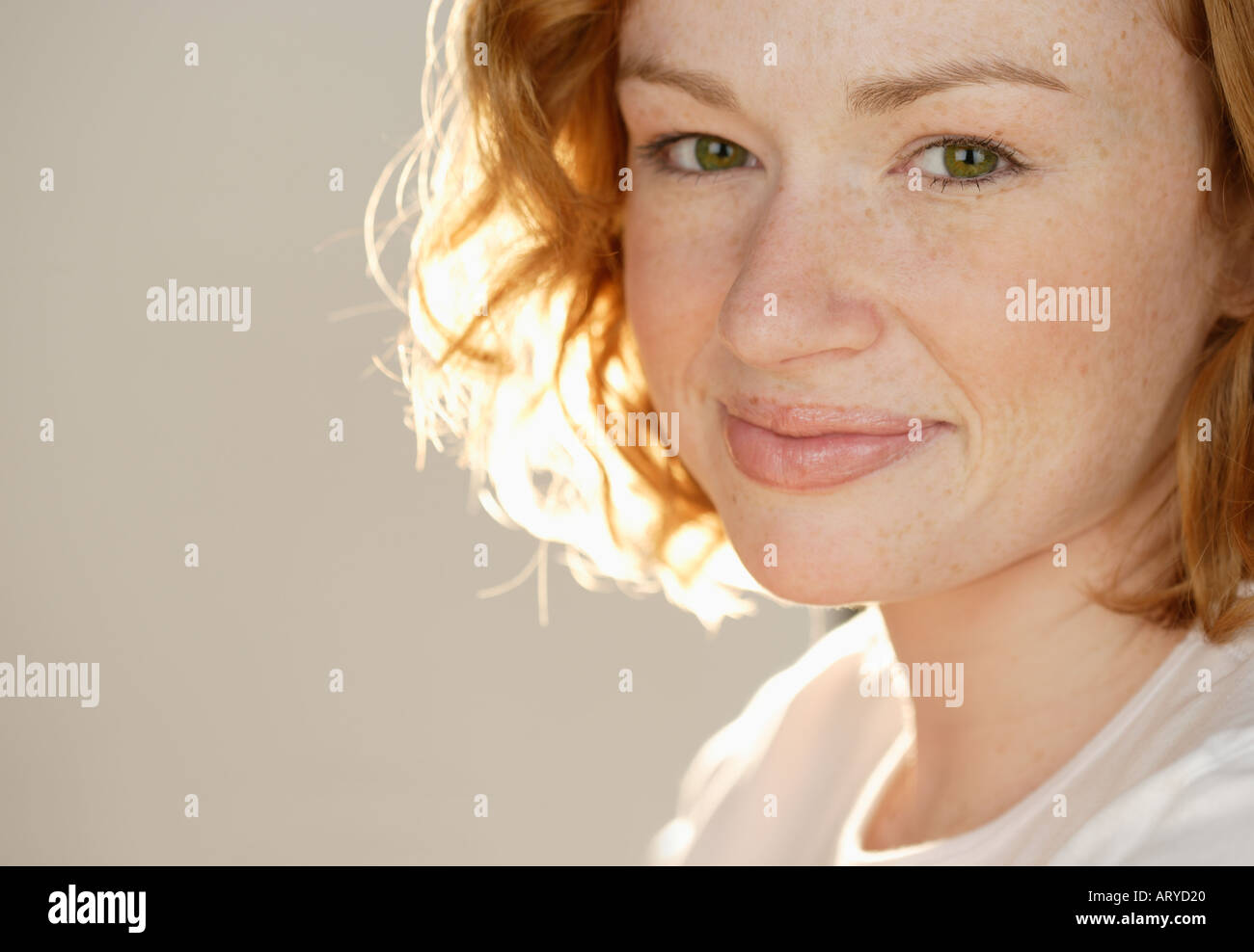 Girl Redheaded Smiling Studio High Resolution Stock Photography and ...