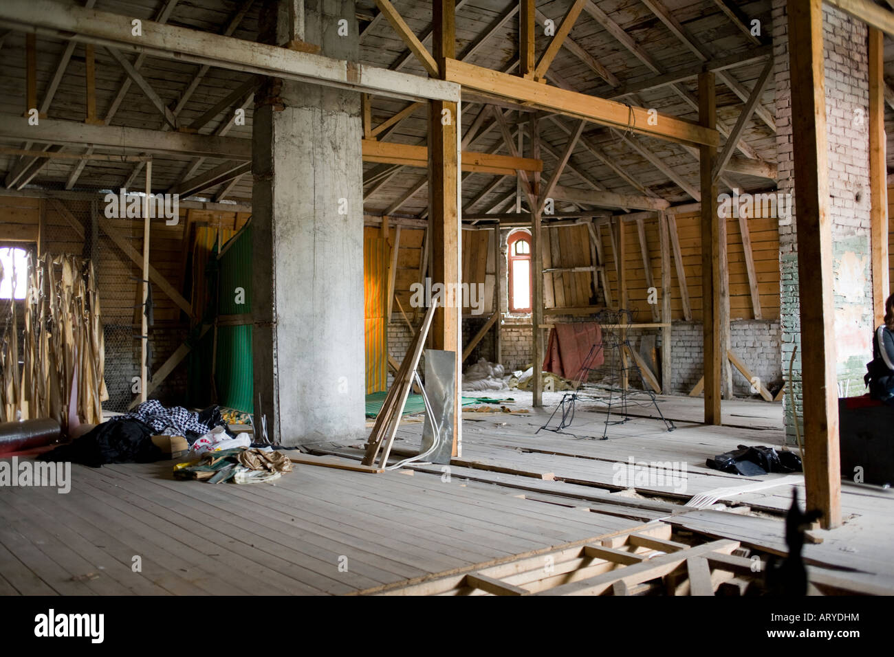 Old attic wooden pillar in hi-res stock photography and images - Alamy