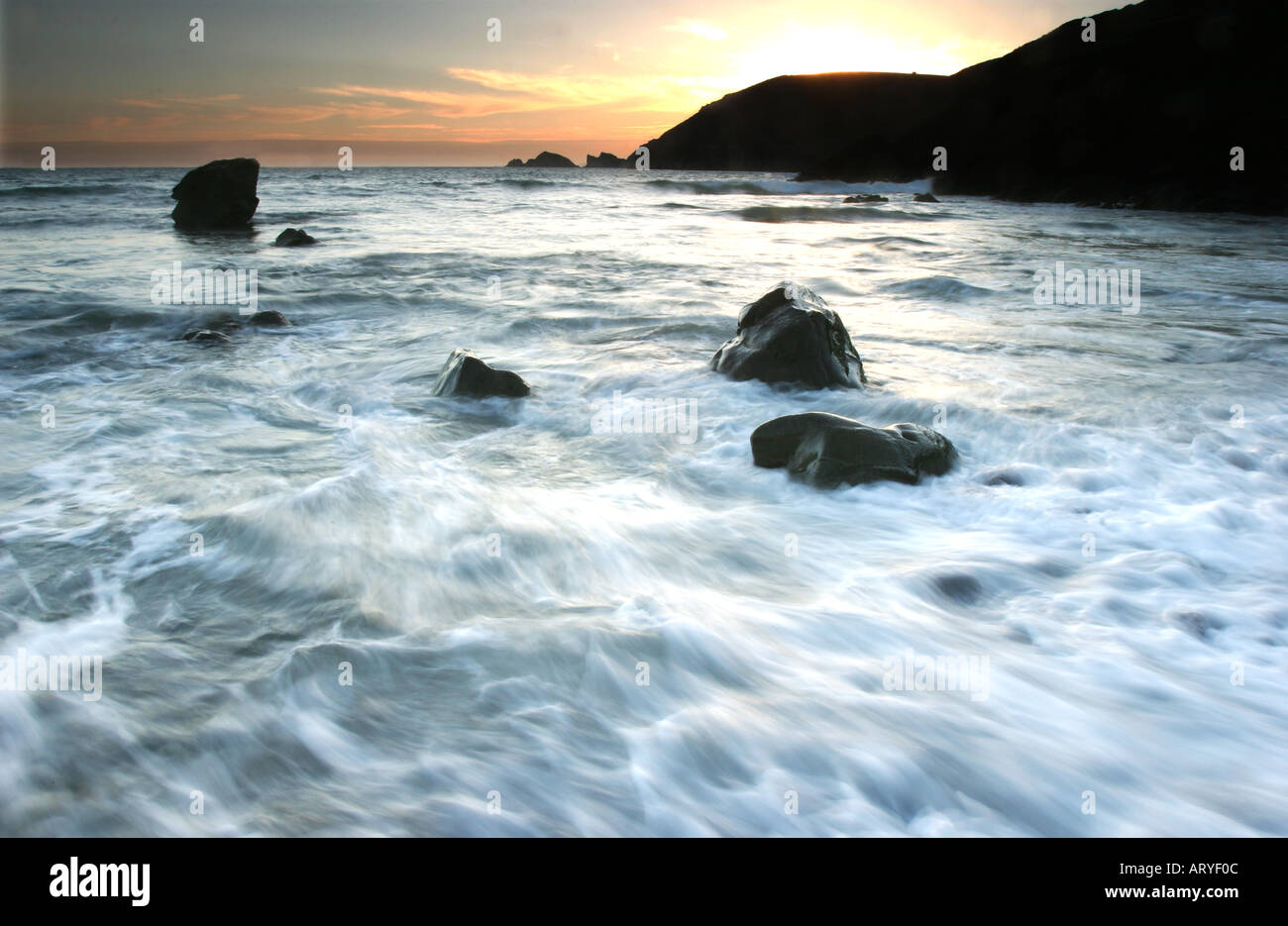 Sunset incoming tide hi-res stock photography and images - Alamy