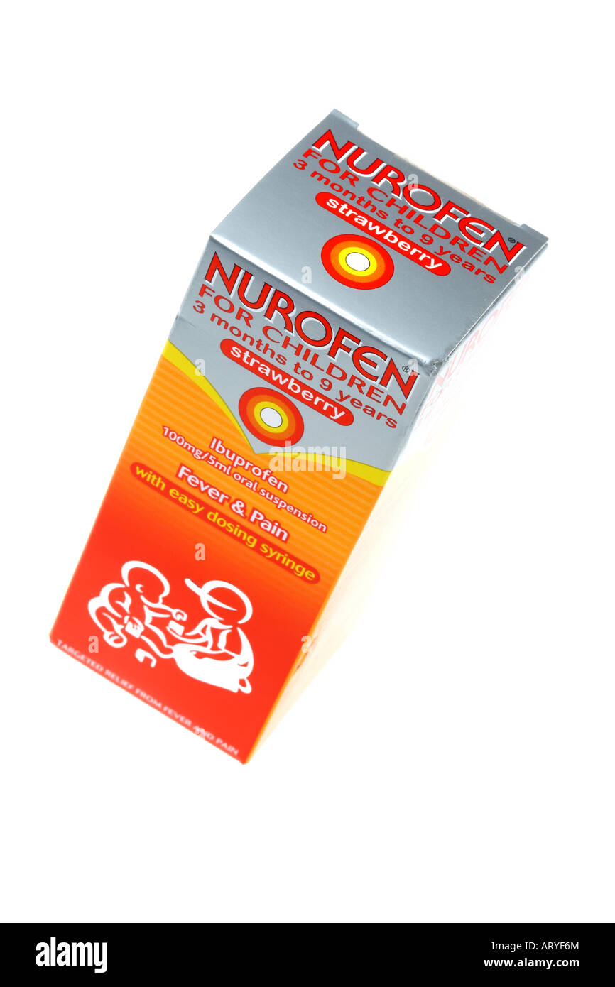 Childrens Fever Medicine Stock Photo - Alamy