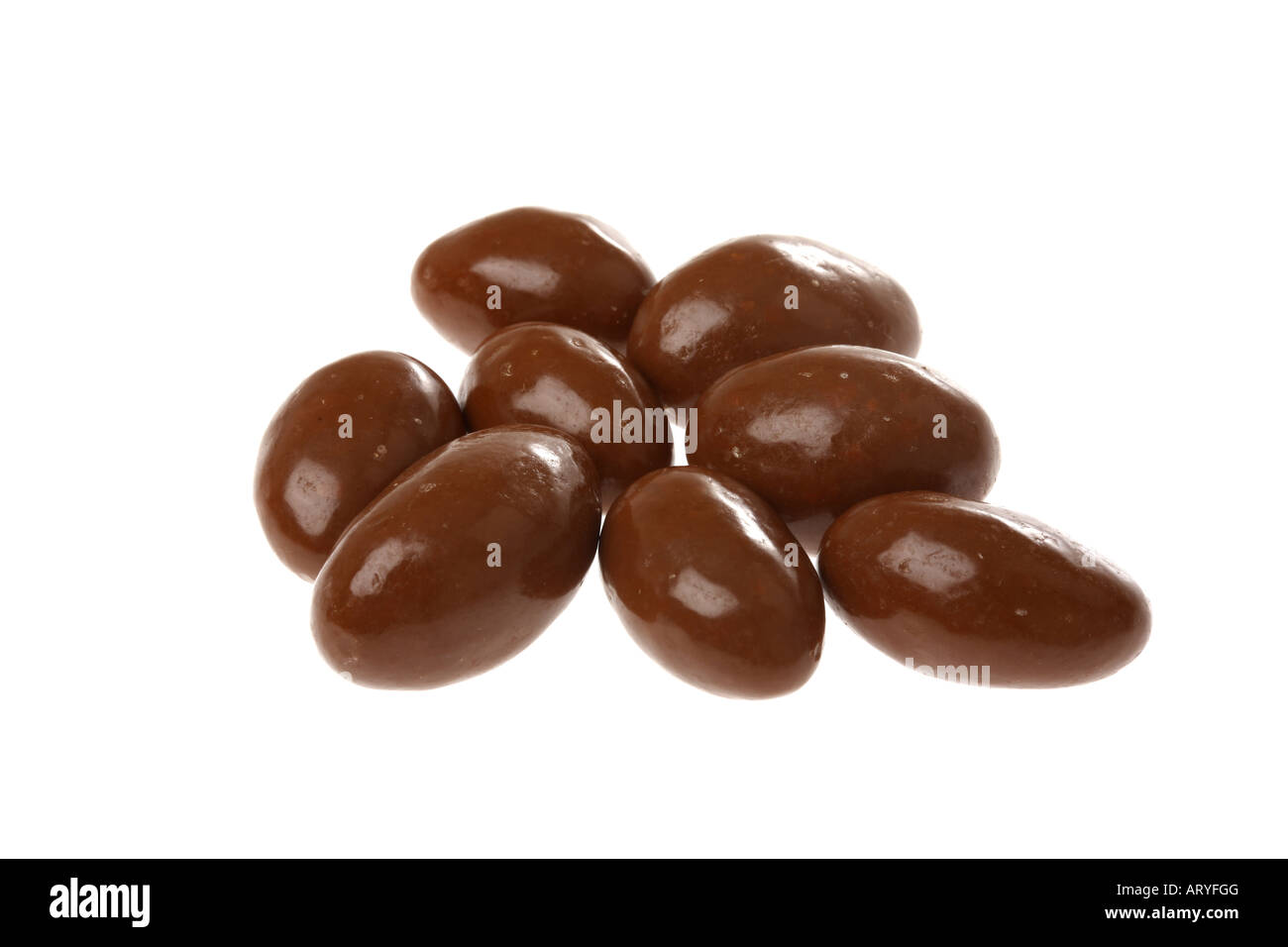 Chocolate Covered Brazil Nuts Stock Photo - Alamy