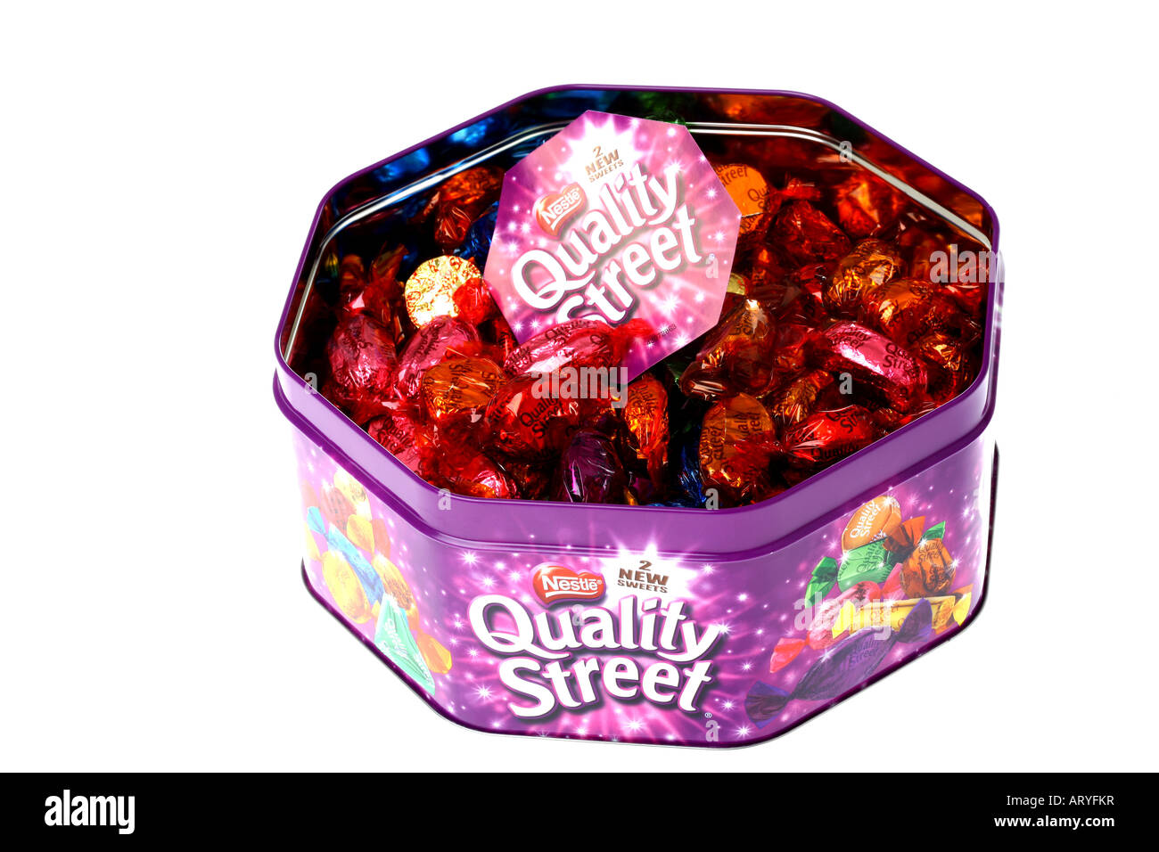 Box of quality street sweets hi-res stock photography and images - Alamy