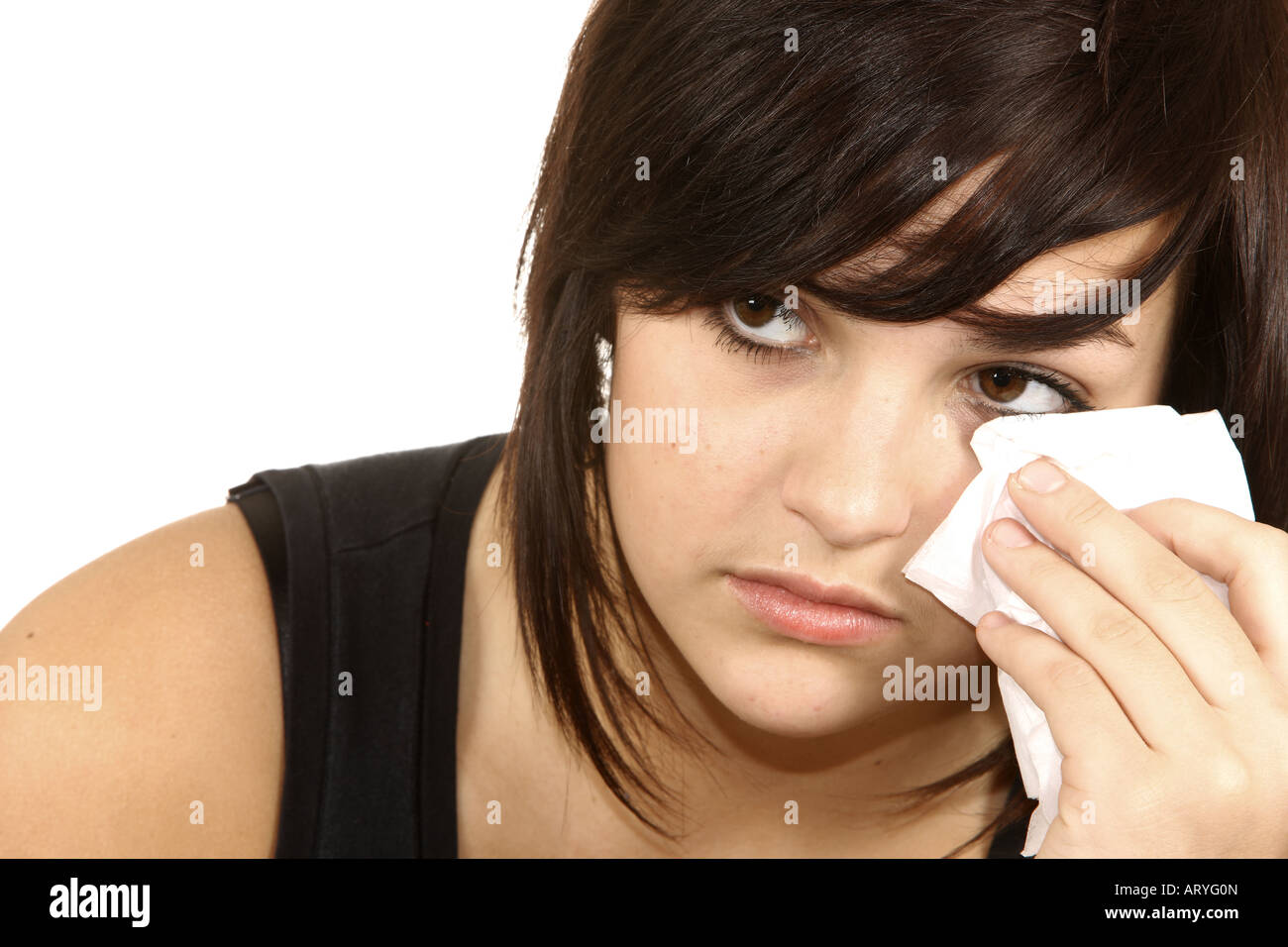 Teenage Girl Crying Stock Photo - Alamy