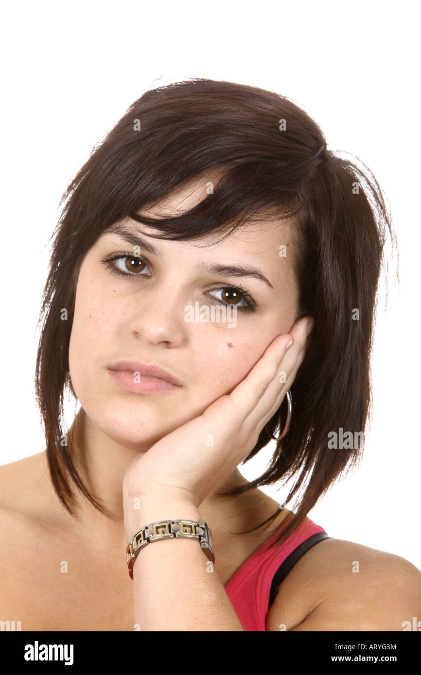 Teenage Girl With Toothache Stock Photo - Alamy