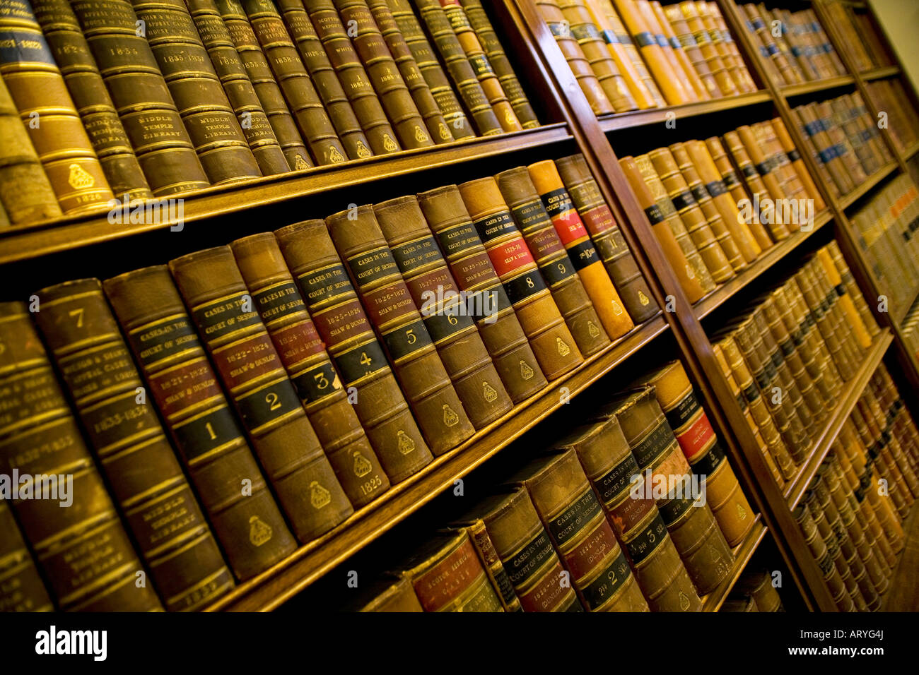 Law books in the library of the Middle Temple in the Inns of Court in ...