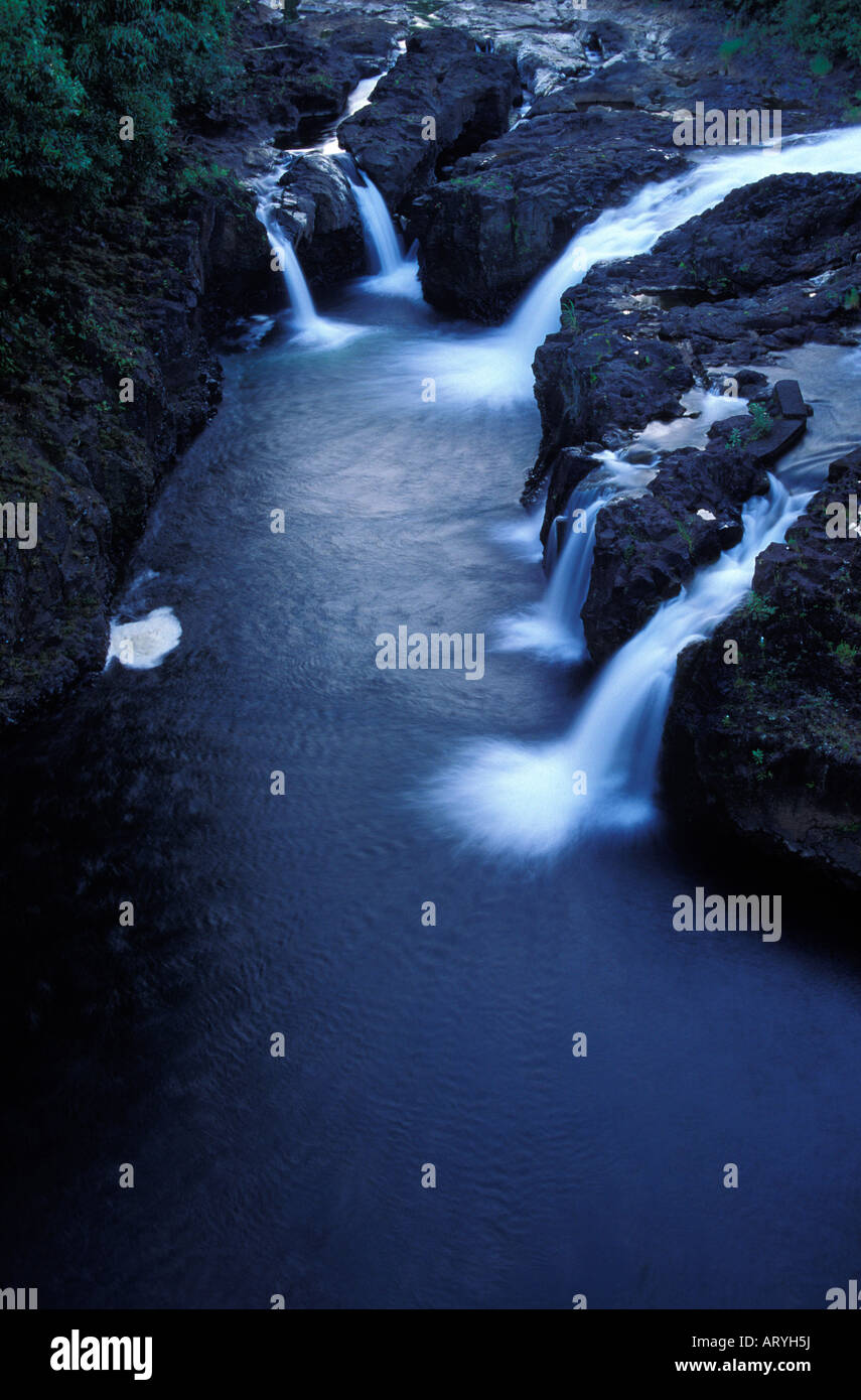 A view of the Wailuku River taken from the bridge, Hilo Stock Photo - Alamy
