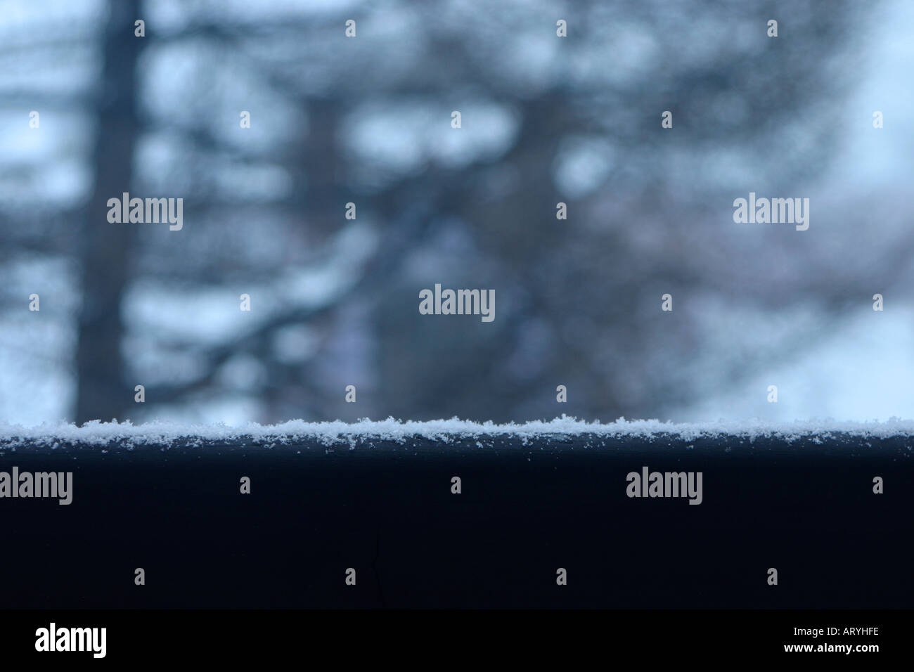snow on ledge Stock Photo - Alamy