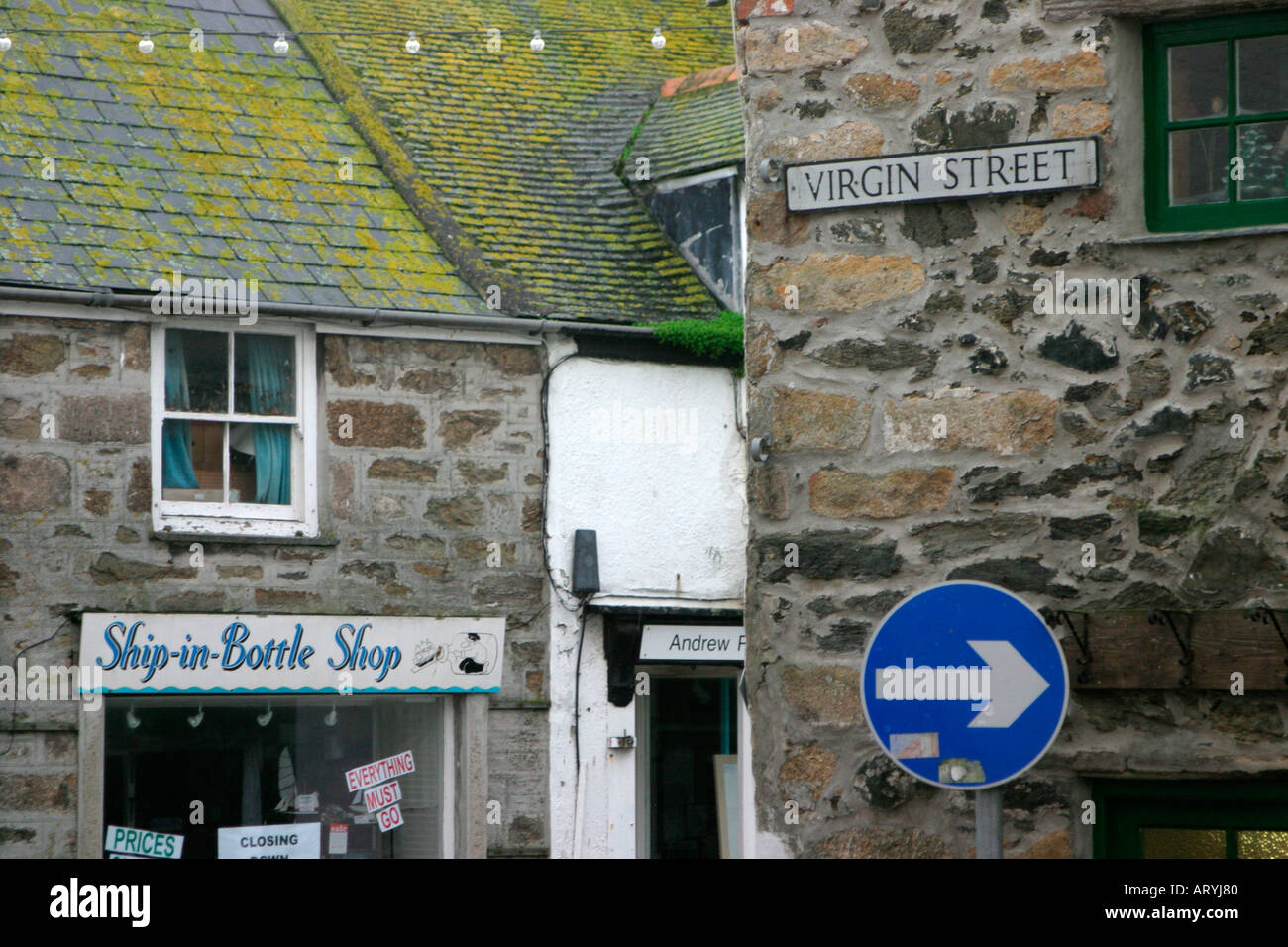 St Ives streets, Cornwall. England Stock Photo - Alamy