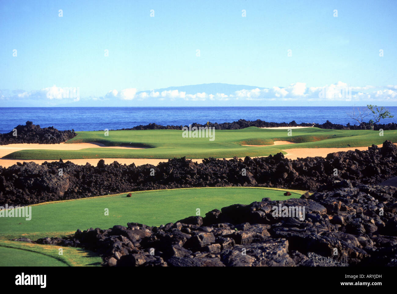 Hawaii golf hualalai hi-res stock photography and images - Alamy