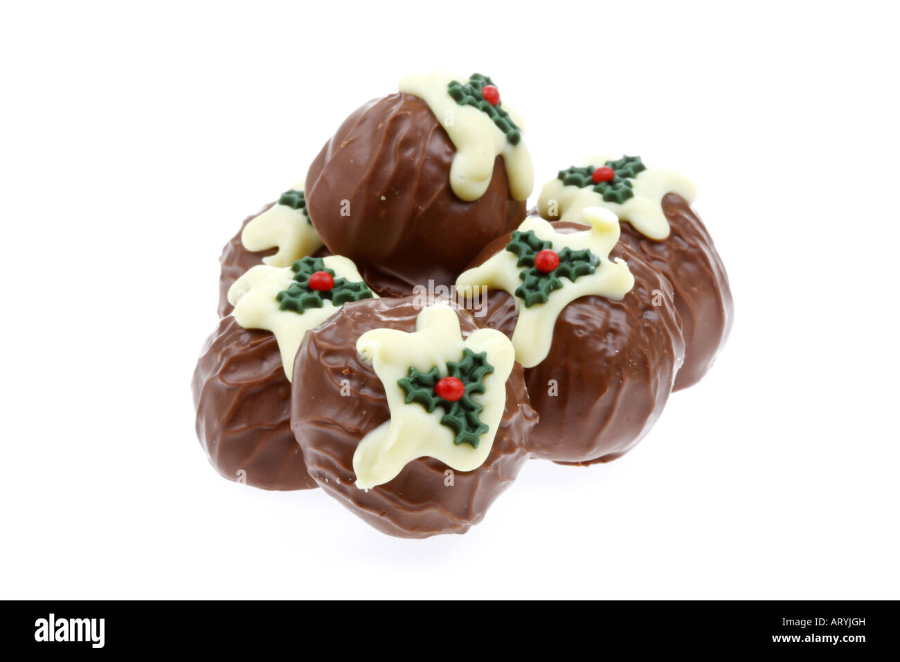 Brandy Chocolate Truffles Stock Photo - Alamy