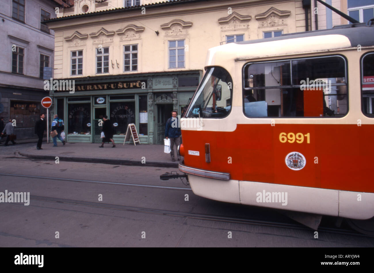 Czech republic tram red outside hi-res stock photography and images - Alamy
