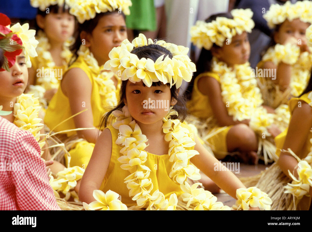 Children hula dance hawaii hi-res stock photography and images - Alamy