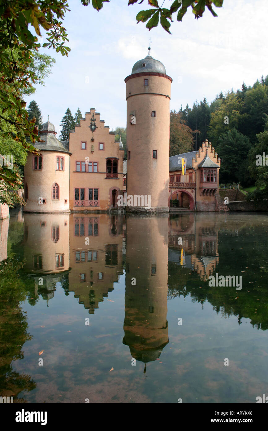 Water Castle Mespelbrunn Spessart Bavaria Germany Stock Photo - Alamy