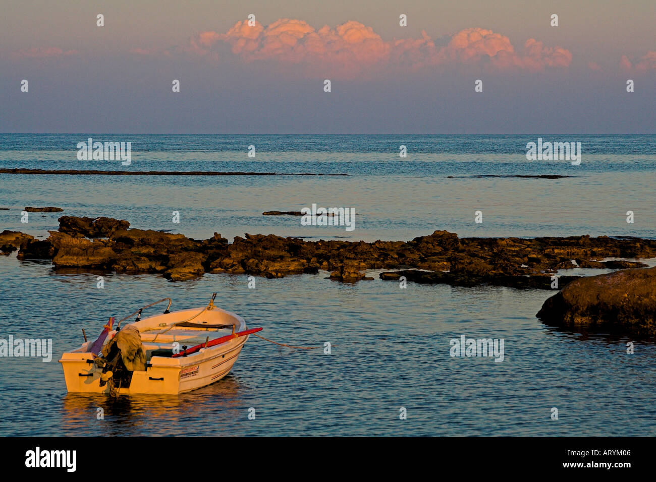Boat at Turtle Beach Stock Photo - Alamy