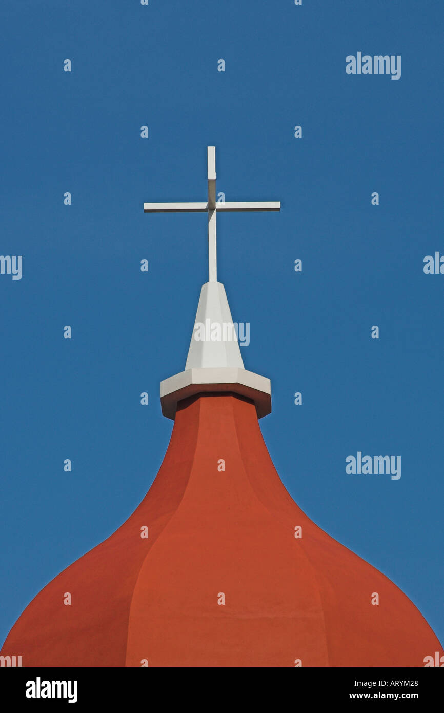 Roof with Cross Stock Photo - Alamy