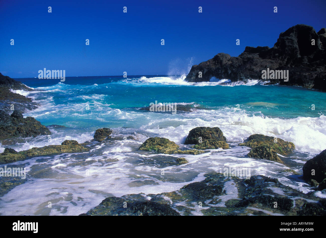 Beautiful halona cove on eastern Oahu, the from here to eternity beach ...