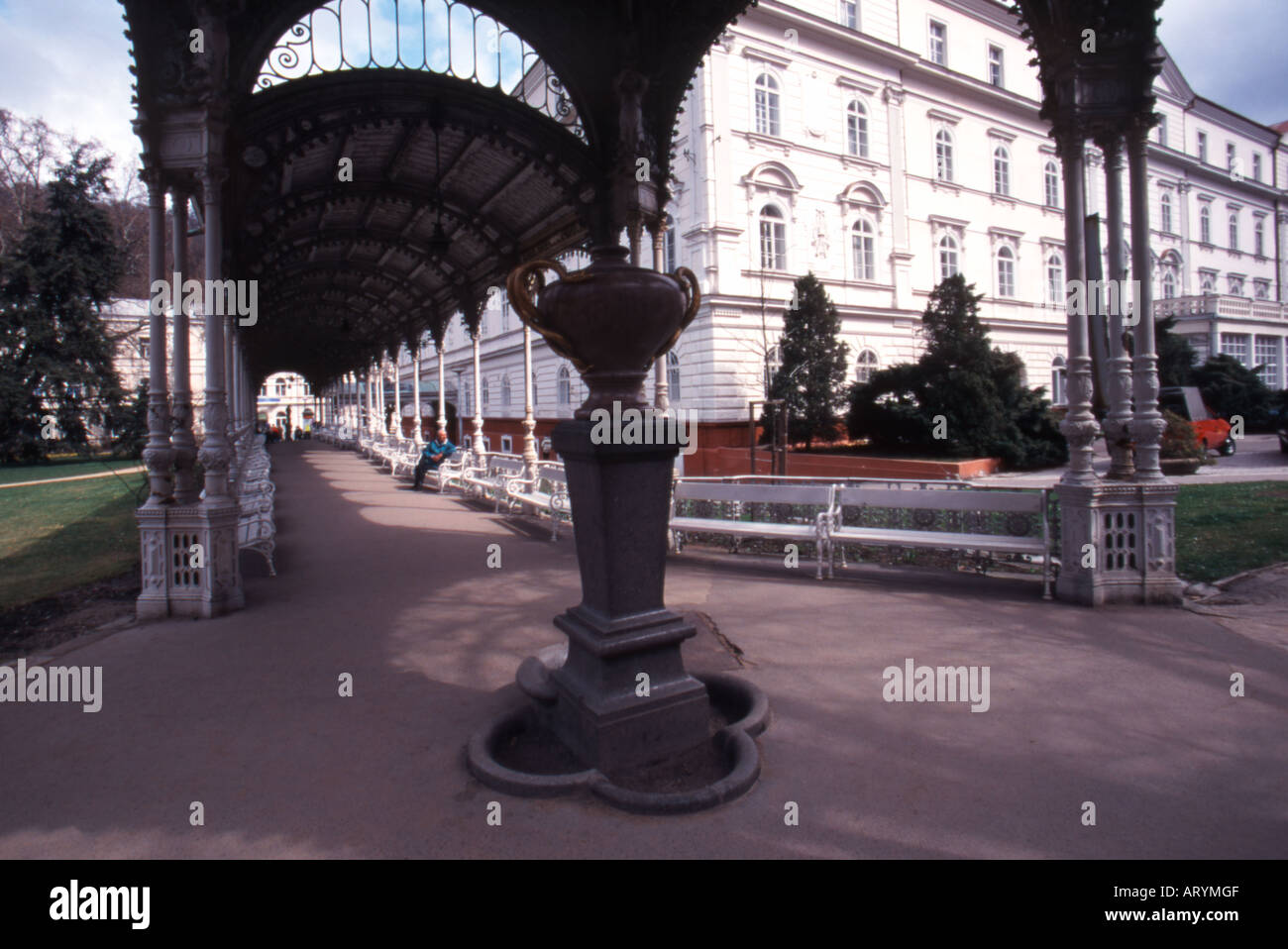 Park Colonnade Karlovy Vary Czech Republic Stock Photo - Alamy
