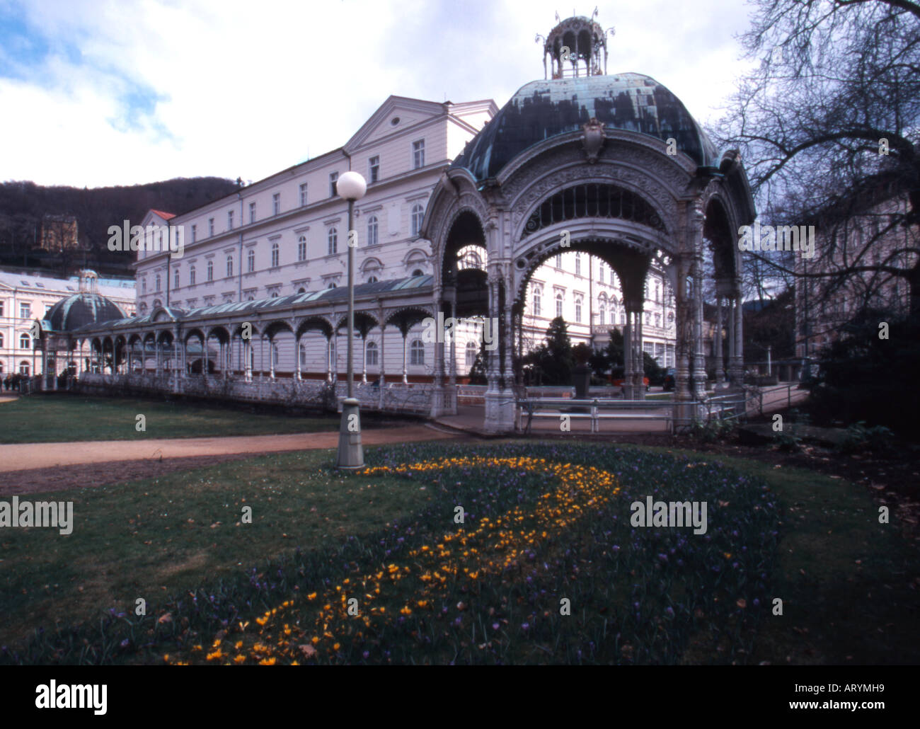 Park Colonnade Karlovy Vary Czech Republic Stock Photo - Alamy