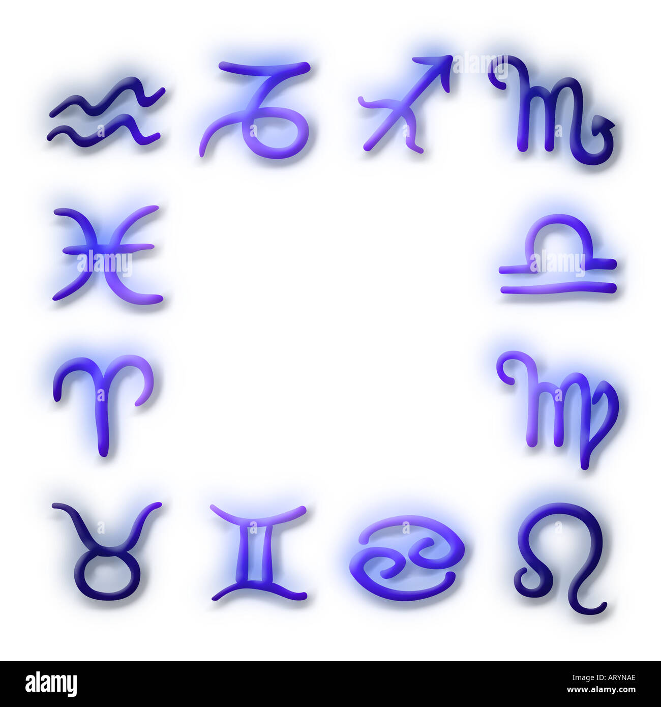 Colourful zodiac signs hi-res stock photography and images - Alamy