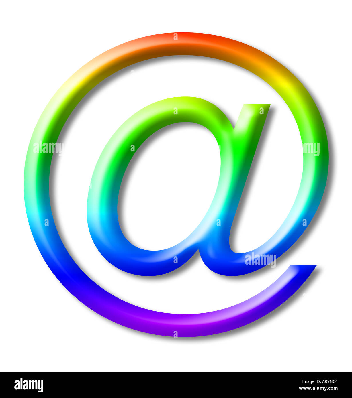 e-mail symbol, business icon, computer illustration isolated on white ...