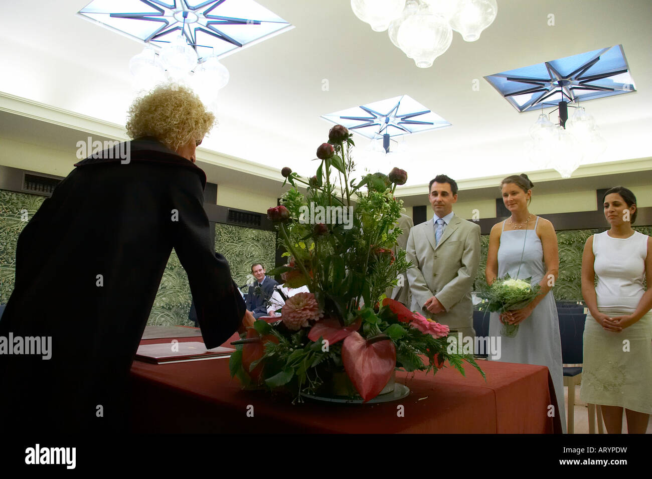 marriage in civil registry office Stock Photo - Alamy
