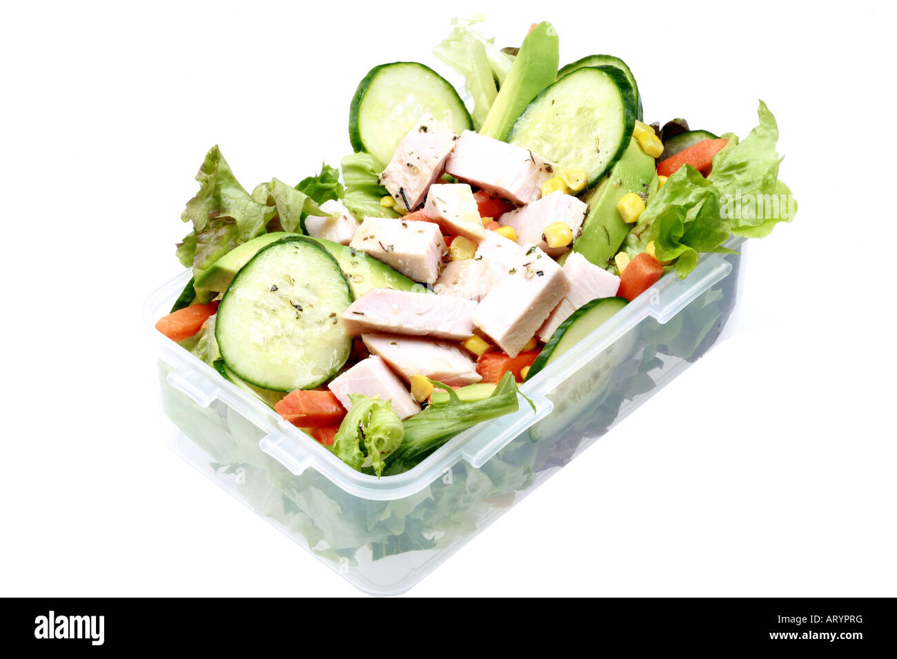 Turkey Salad Lunch Box Stock Photo - Alamy