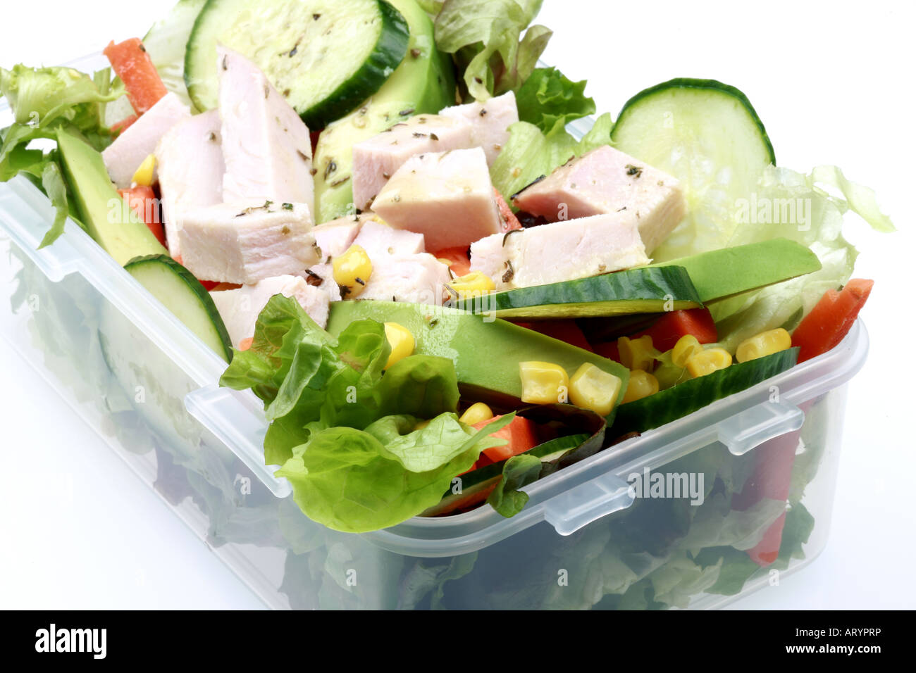 Turkey Salad Lunch Box Stock Photo - Alamy