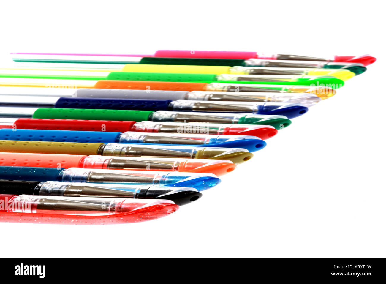Coloured gel pens hi-res stock photography and images - Alamy