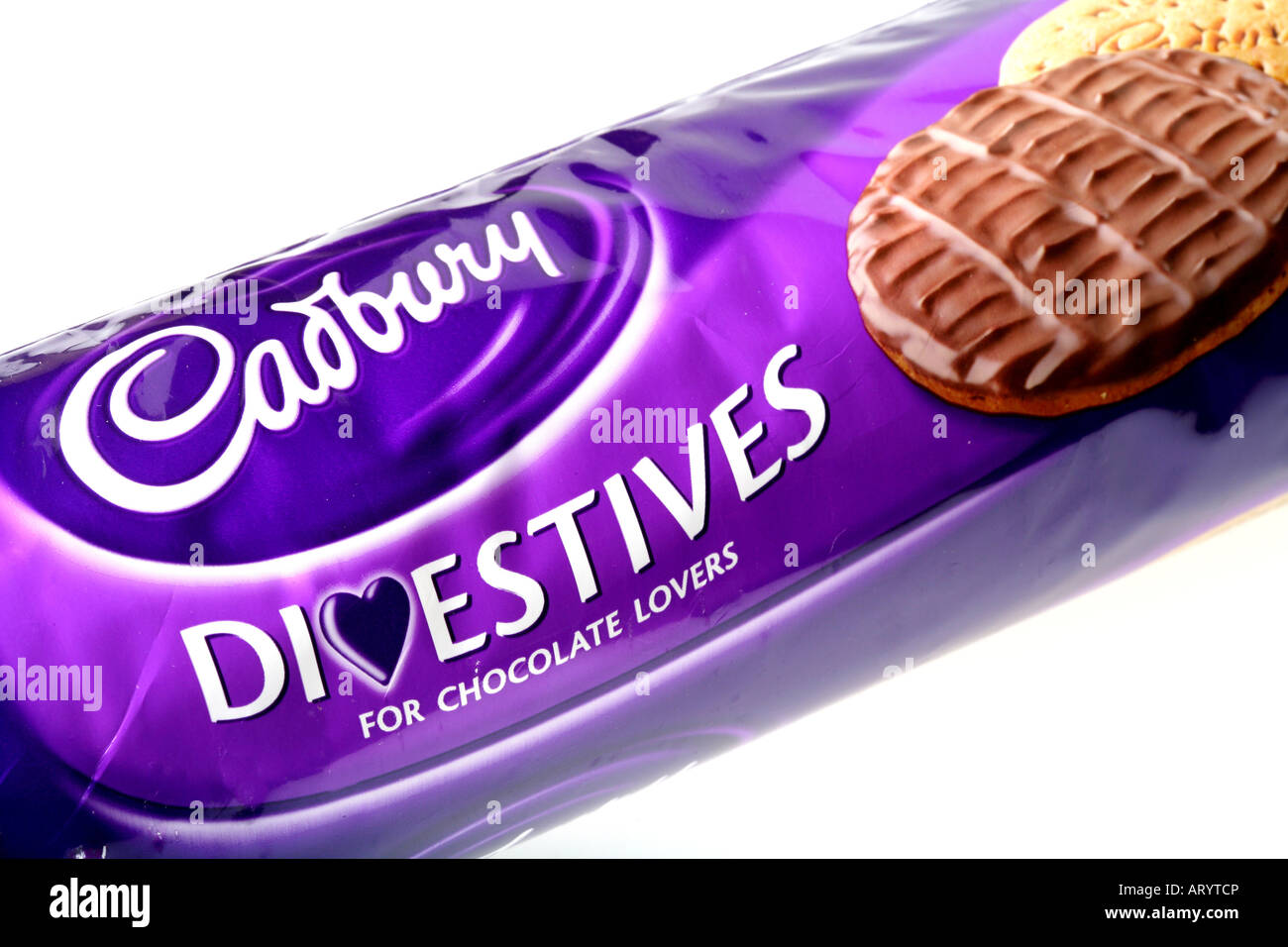 Chocolate covered coated biscuits digestives cadburys hi-res stock ...