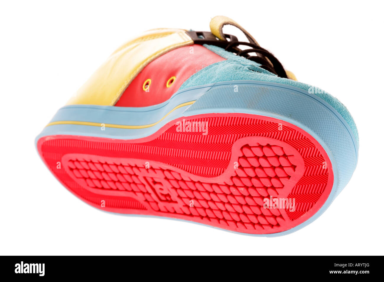 Multicoloured Fashionable Trainers Colourful Soles In high Fashion ...