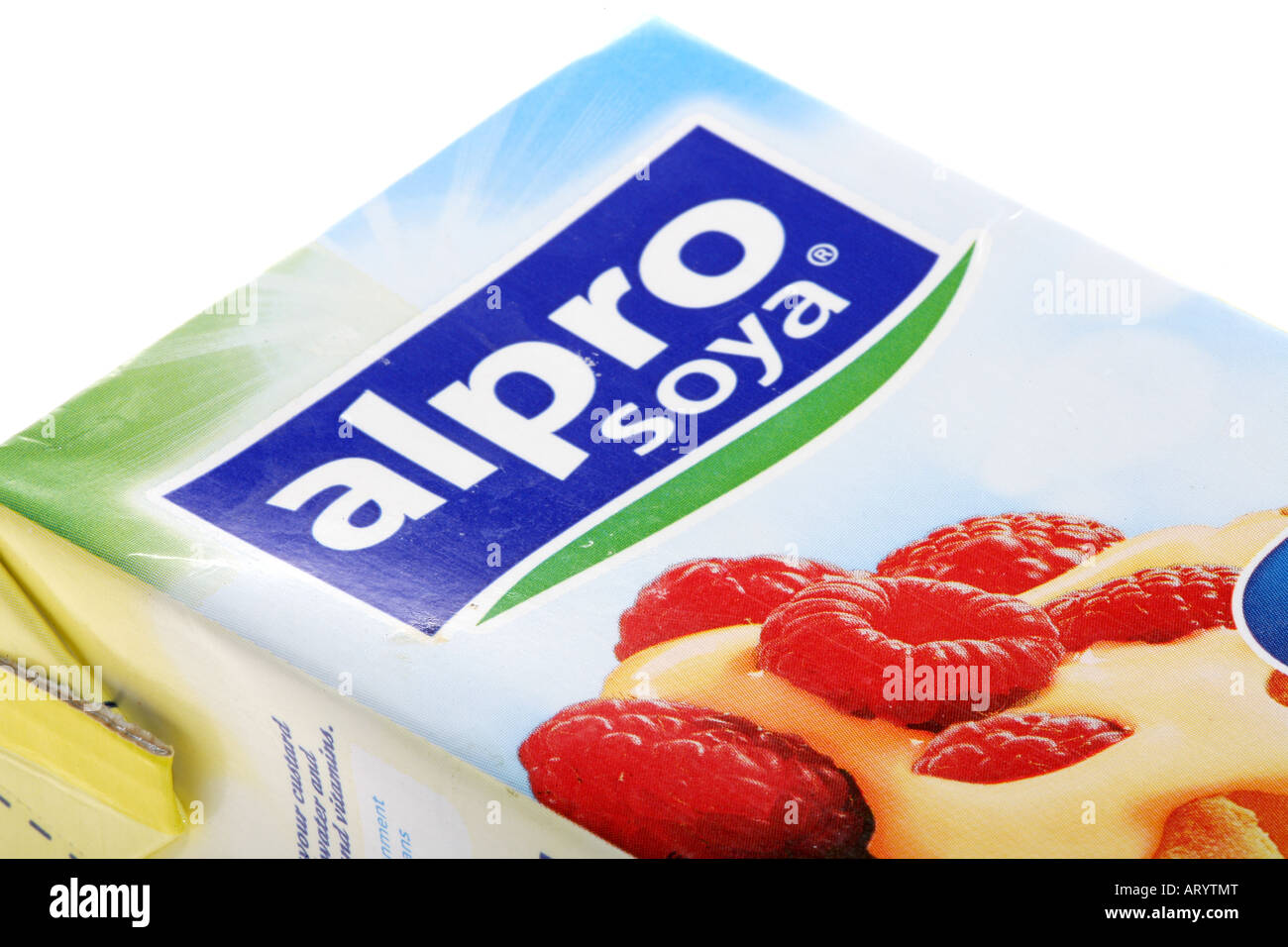 Alpro soya carton custard dairy free hi-res stock photography and ...
